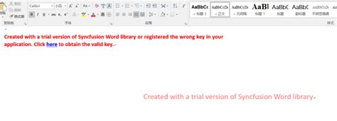 Syncfusion DocIO Net Core操作Word的第三方组件无限制版 清风亦平凡