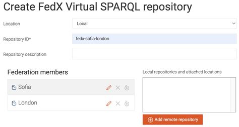 Fedx Federation — Graphdb 1025 Documentation