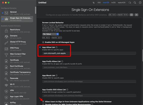 Macでmicrosoft Enterprise Ssoを使う