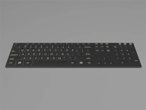 Wireless Keyboard CGTrader
