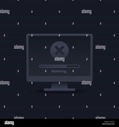 Deleting Files Vector Illustration Stock Vector Image And Art Alamy
