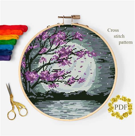 Branch Tree Modern Cross Stitch Pattern PDF Landscape Counted Etsy Branch Tree Modern Cross Stitch Pattern PDF Landscape Counted Etsy