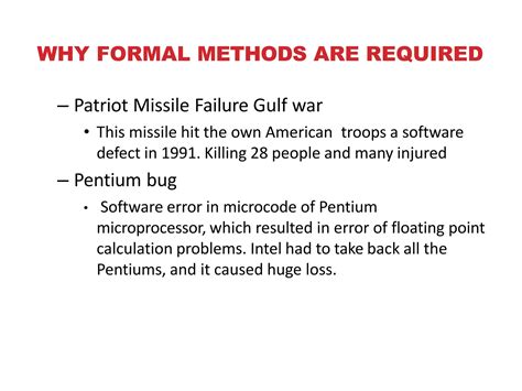 Introduction To Formal Methods Lecture Notes Pptx