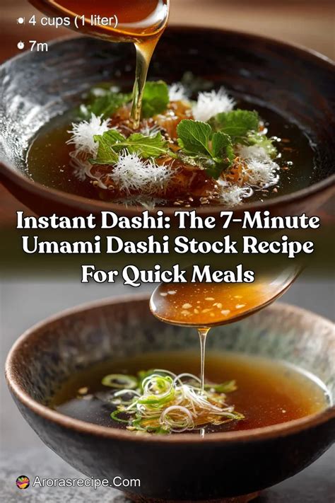 Instant Dashi The 7 Minute Umami Dashi Stock Recipe