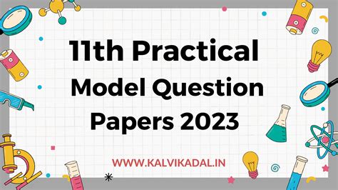 11th Practical Model Question Papers 2023