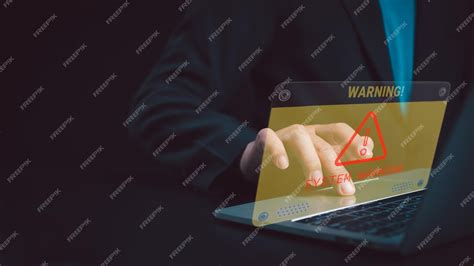 Premium Photo Cyber Security And Cybercrime System Hacked Warning
