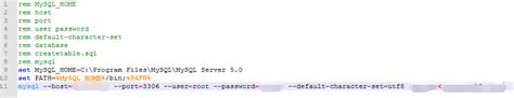 windows下bat处理执行mysql的sql语句 windows批处理命令运行mysql sql文件 csdn博客