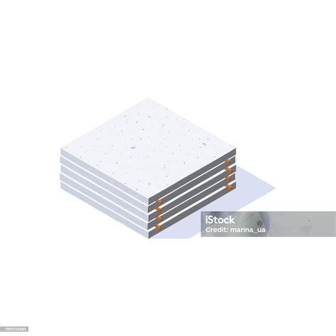 Ilustración De Icono De Losa De Hormigón En Estilo Plano Vectorial Y Más Vectores Libres De