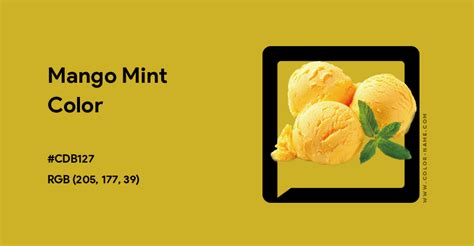 Mango Mint Color Hex Code Is CDB127