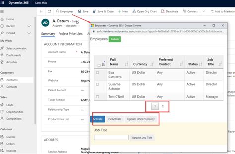 Open Html Web Resource On Button Click And Pass Data To Web Resource And Display Related Records