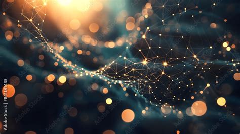 4 Design An Image Featuring A Radiant Network Of Interconnected Molecular Nodes Pulsating With