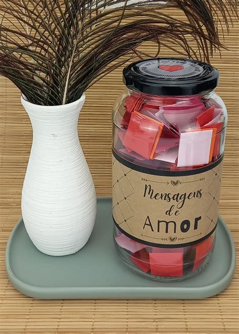 Kit Pote Mensagens De Amor Pote 365 Inspirações Diárias Potes E