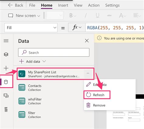 How To Refresh A Data Source In Powerapps Step By Step