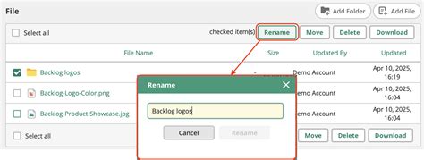 How To Manage Project Files And Folders In Backlog Faqs And Technical Support Nulab