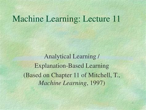 ppt machine learning lecture 11 powerpoint presentation free
