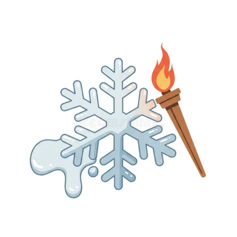 Minimalist Melting Snowflake Art Stock Illustrations 19 Minimalist