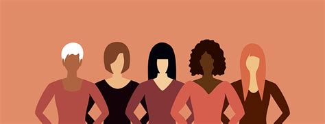 서로 다른 피부 머리카락 옷을 입은 다섯 명의 여성이 함께 서 있습니다 가까운에 대한 스톡 벡터 아트 및 기타 이미지 가까운 갈색 개성 개념 Istock