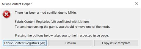 1192 Fabric Content Registries V0 Conflicted With Lithium · Issue 2624 · Fabricmc
