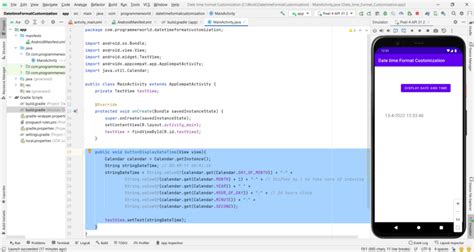 how to customize the date and time in any format using the calendar api in your android app