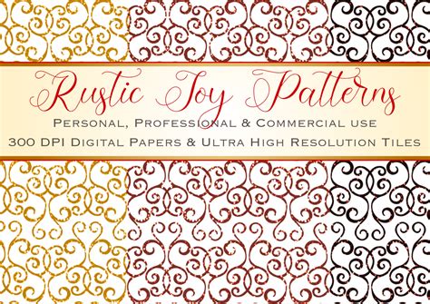 Rustic Joy Autumn Damask PNG Patterns Graphic By Graphic Wanderings Creative Fabrica