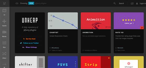 morz project unheap the great list of beautiful jquery plugins
