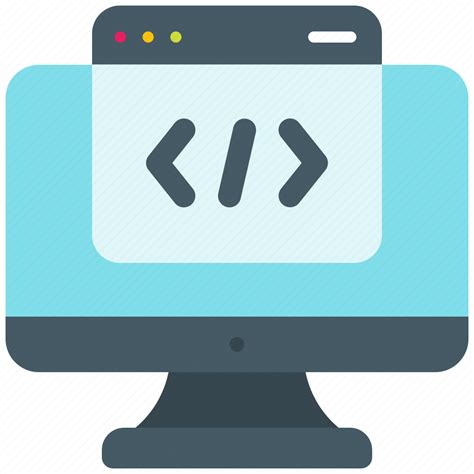 Coding Computer Code Monitor Program Programming Screen Icon Download On Iconfinder