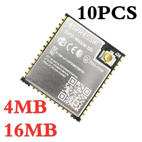 10pcs Esp32 Wroom 32u Esp32 Wroom 32ue Integrates Esp32 D0wd 4mb 16mb Dual Core Wi Fi