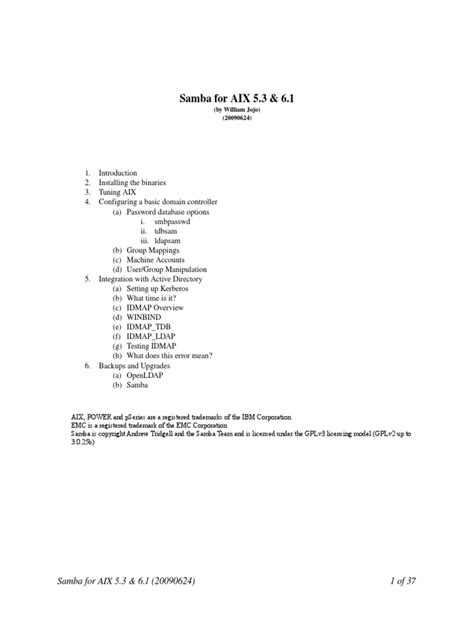 Aix Sambapware Pdf Download Free Pdf Superuser Password