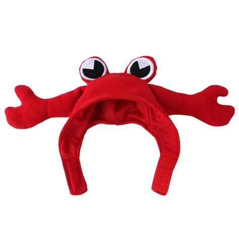 Badu Bg Животински шапки с форма на омар за котка Забавен коледен костюм Облекло за глава