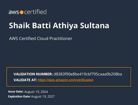 Shaik Athiya On Linkedin Aws Cloudpractitioner Cloudcomputing Certification Learningjourney…