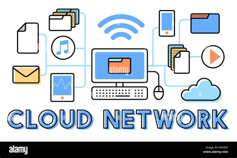 Cloud Network Connection Data Information Storage Concept Stock Photo Alamy