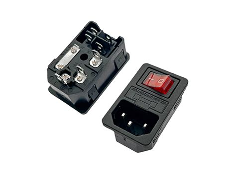 Ac 01 Socket 250v With Indicator Switch 10a Inlet Plug Connector Okyn A006 Okystar