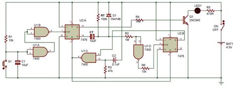 One Shot Multivibrator Circuit With Jk Flip Flop