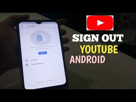 How To Sign Out From Youtube On Android Phone Mic YouTube