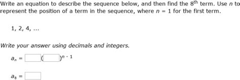IXL Write A Formula For A Geometric Sequence Algebra Practice