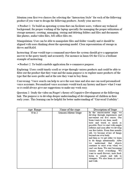 Hci Assignment 2 Au2140187 Priyam Shah Pdf Thought Psychology