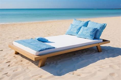 Premium Photo Beach Bed