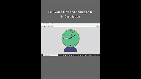 Clock 🕒 Using Html Css And Javascript Code With Nizami Shorts