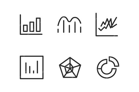 Premium Vector Diagram Line Icon Set With Editable Stroke Outline Collection Of Vector Objects