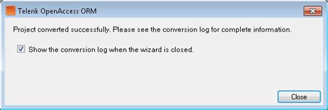 Converting An Entity Framework Model To The Openaccess Domai