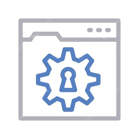 Security Site Browser Settings Configuration Setting Vector Site