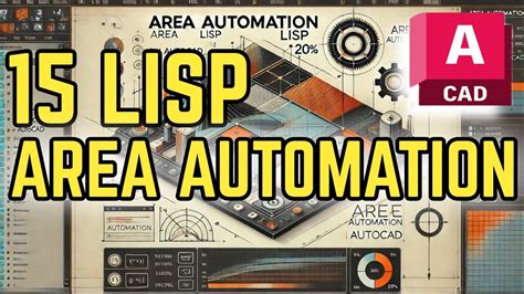 LISP AutoCAD Area Automation Best CAD Tutorials YouTube