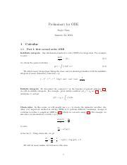 ODE Preliminary Copy Pdf Preliminary For ODE Jiajie Chen January Calculus Part
