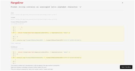 Date Fns Playground Codesandbox