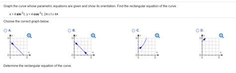 Solved Graph The Curve Whose Parametric Equations Are Given