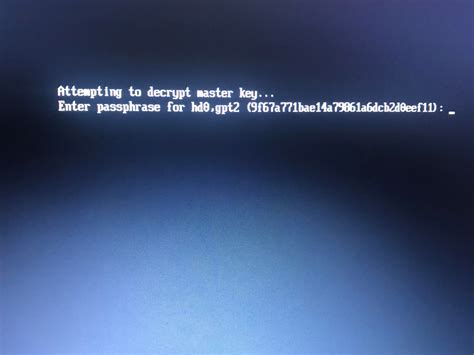 Manjaro With Encryption How Do I Boot Without This Message And Password Require The Whole Disk