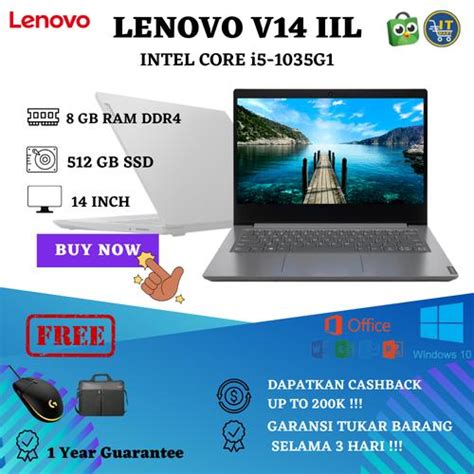 Jual LENOVO V IIL INTEL CORE I G RAM GB GB SSD GB GB SSD Jakarta
