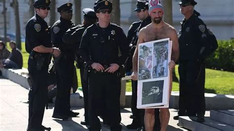 Naked Protesters Arrested Following Nudity Ban Demonstration In San