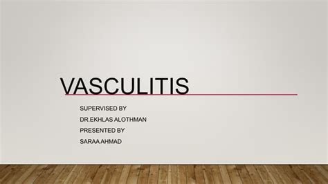 Vasculitis Pptx