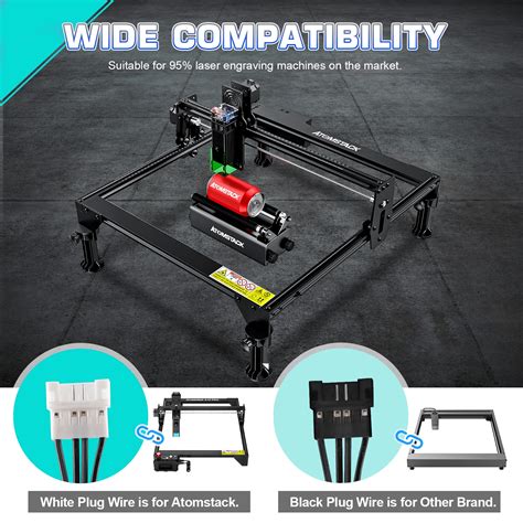 Atomstack Laser Engraver Rotary Roller Y Axis Rotary Engraving Module